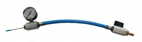 Test equipment Test needle with manometer for PVC